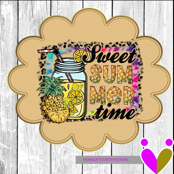 Sweet Summer Time Pineapple PNG Cut File Silhouette Cameo | Etsy