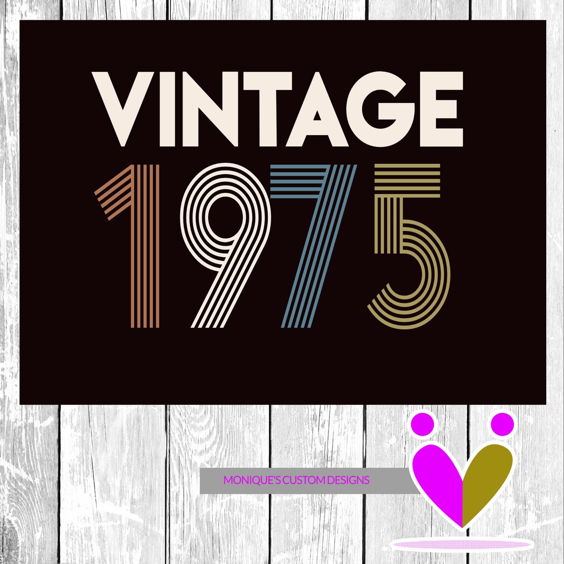 Vintage 1975 PNG SVG Cut File-1975 Cut File for Cricut Silhouettee ...