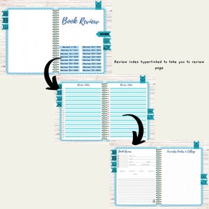 Digital Reading Journal, Digital Book Journal, Digital Book Review ...