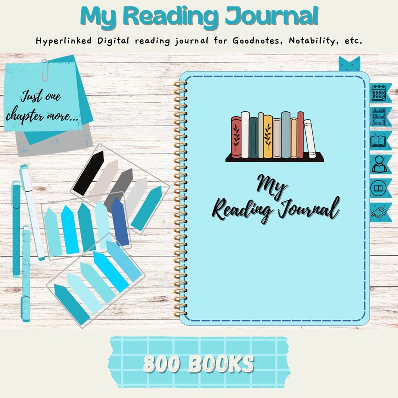 Digital Reading Journal, Digital Book Journal, Digital Book Review ...