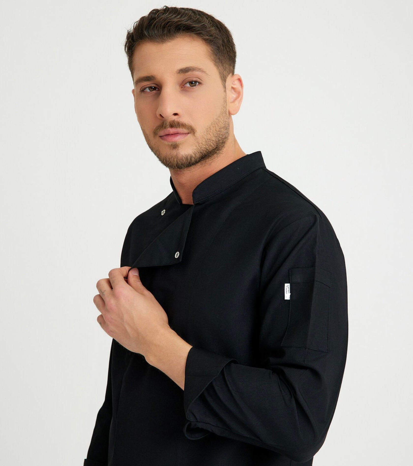 Luxury Fabric Hidden Snap Buttons Quality Chef Jacket - Etsy