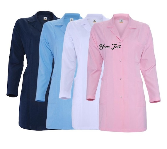 Colourful Lab Coatcustom Womens Lab Coat Custom Lab Coat | Etsy