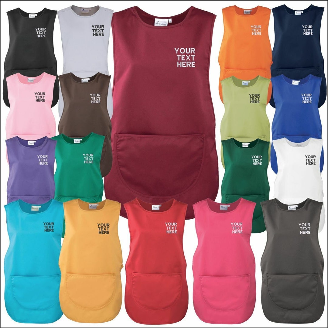 Tabard Apron Overall Kitchen Cleaning Plus Size Unisex Chefs Nursey ...