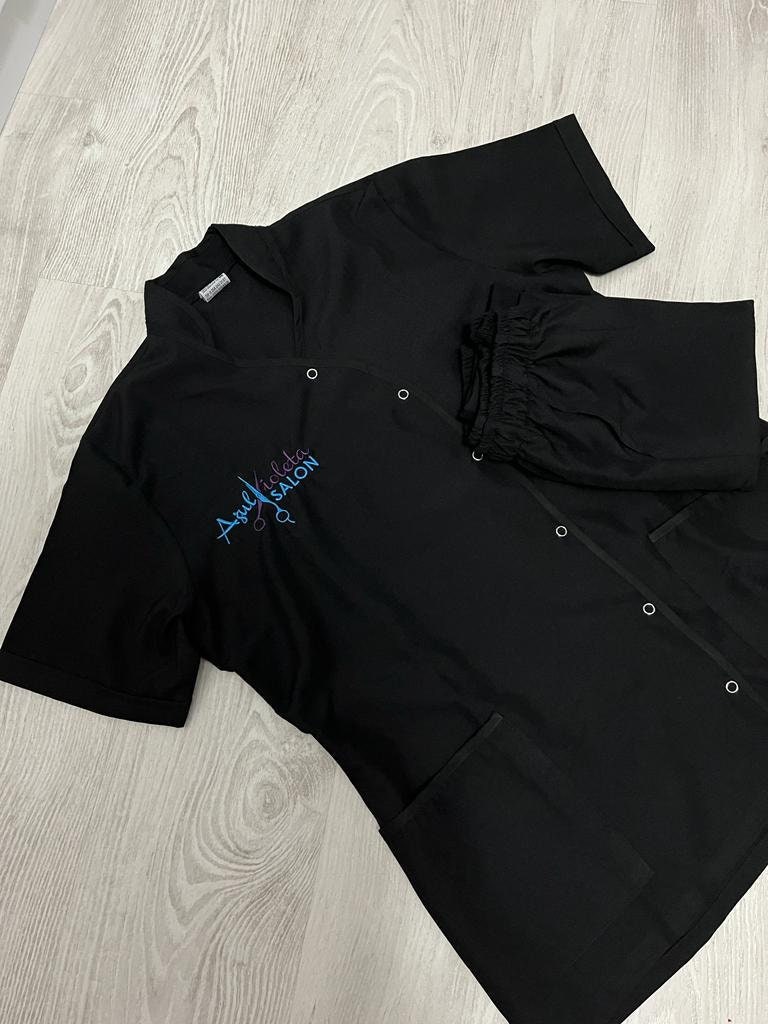 Personalised Ladies Beauty Tunic, Embroidered Beauty Tunic Make up ...