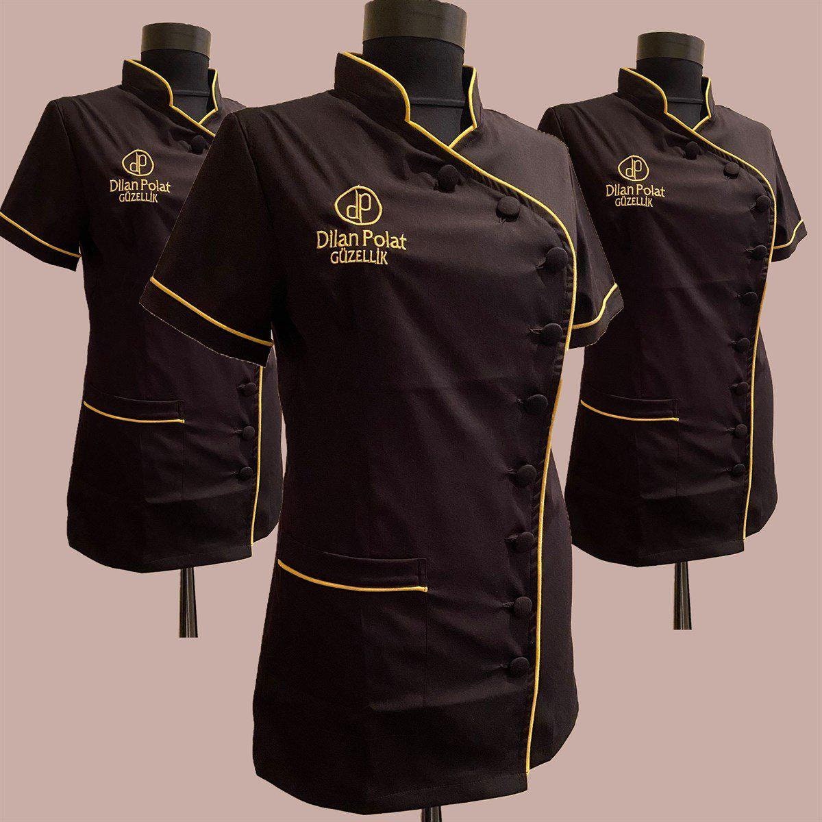 Personalised Salon Beauty Tunic, Embroidered Custom Logo Spa Uniform ...