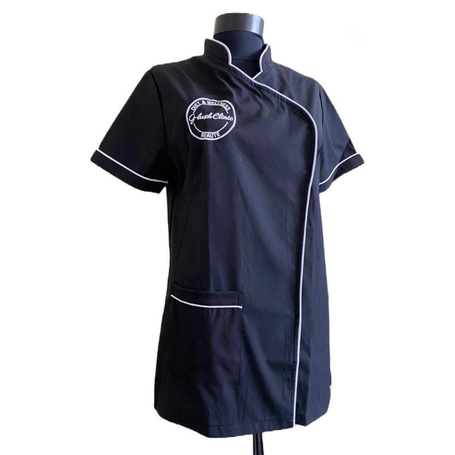 Personalised Salon Beauty Tunic, Embroidered Custom Logo Spa Uniform ...