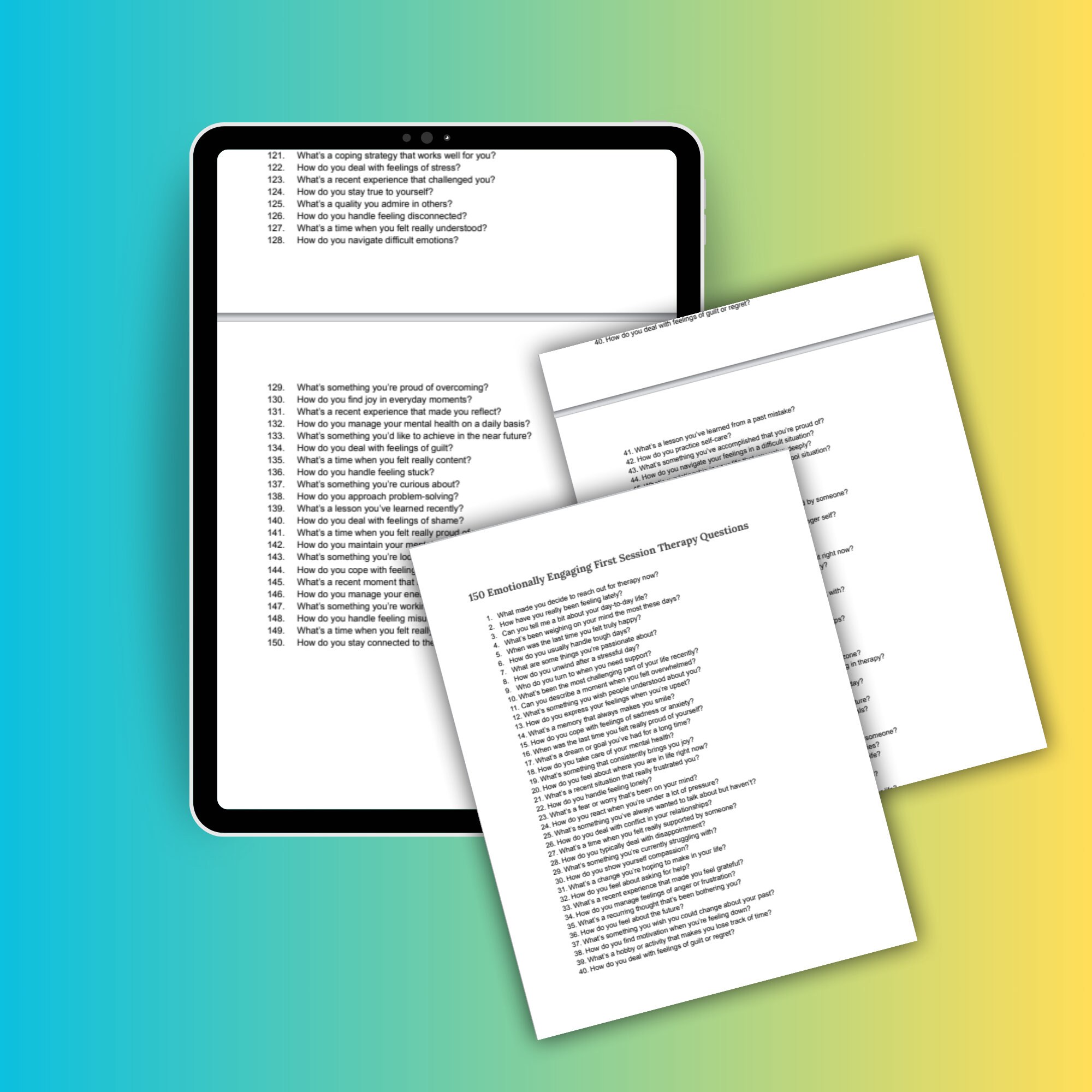 First Session Therapy Questions Emotionally Engaging Counseling ...