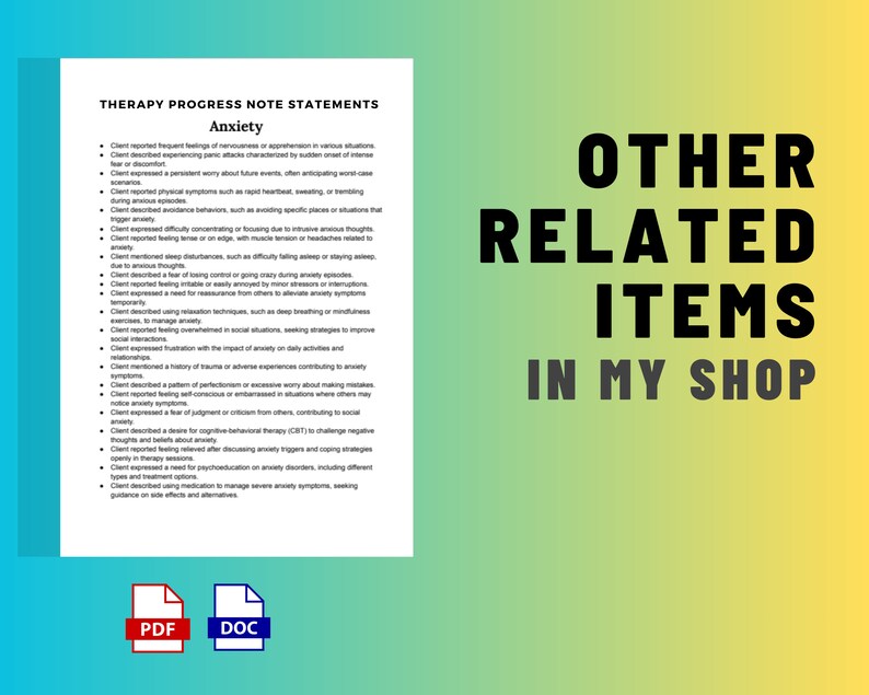 Editable SOAP Therapy Notes Progress Template PDF Word Printable ...