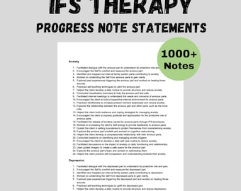 Therapy Progress Note Statements Therapist Progress Notes Psychotherapy ...