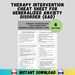 GAD Therapy Intervention Cheat Sheet Printable Counseling Tool Anxiety ...