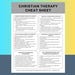 Christian Therapy Cheat Sheet Faith-based Counseling Guide Biblical ...