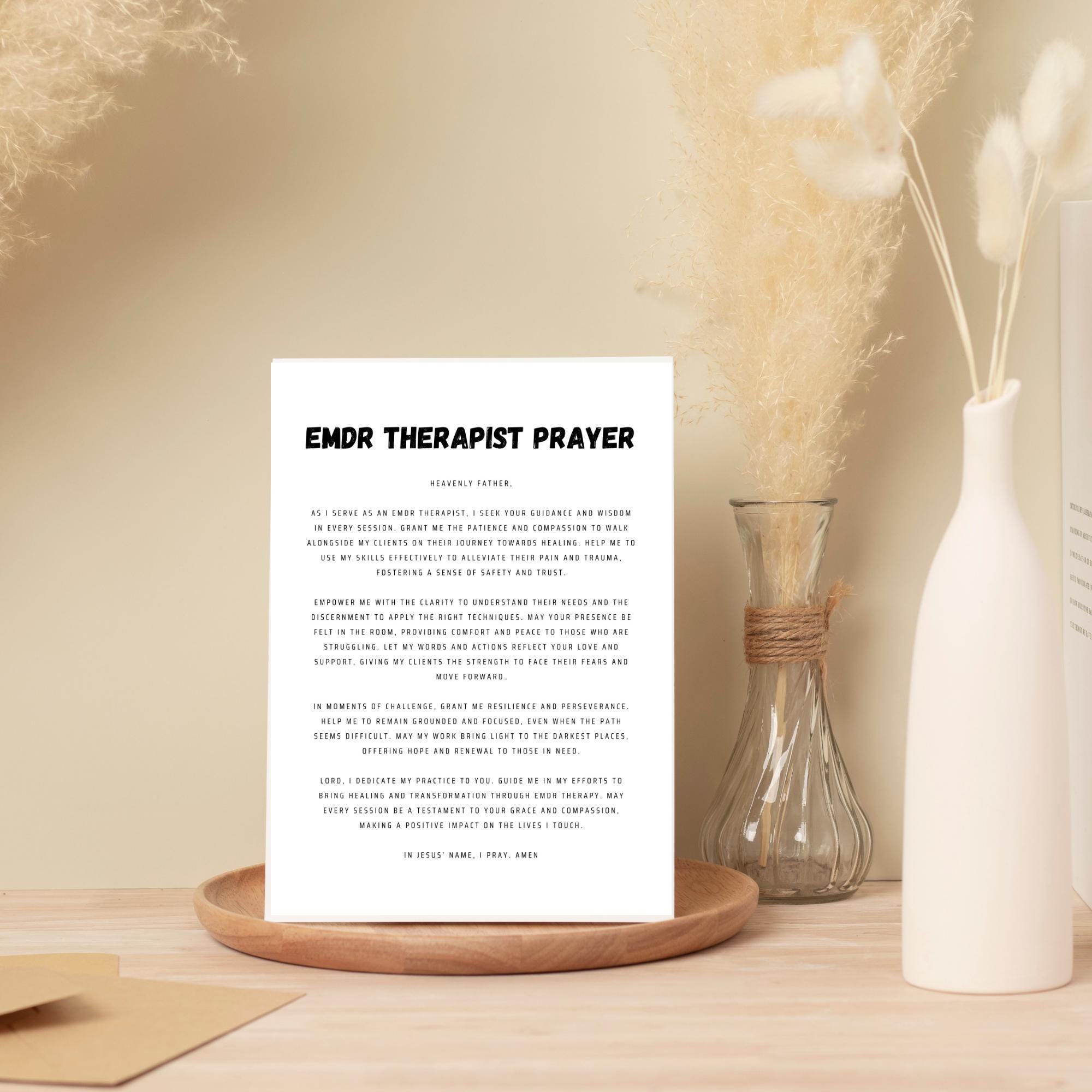 Therapy Office Decor Printable Prayer Wall Art Therapist Gift Office ...