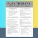 Play Therapy Note-taking Cheat Sheet PDF SOAP DAP Clinical ...