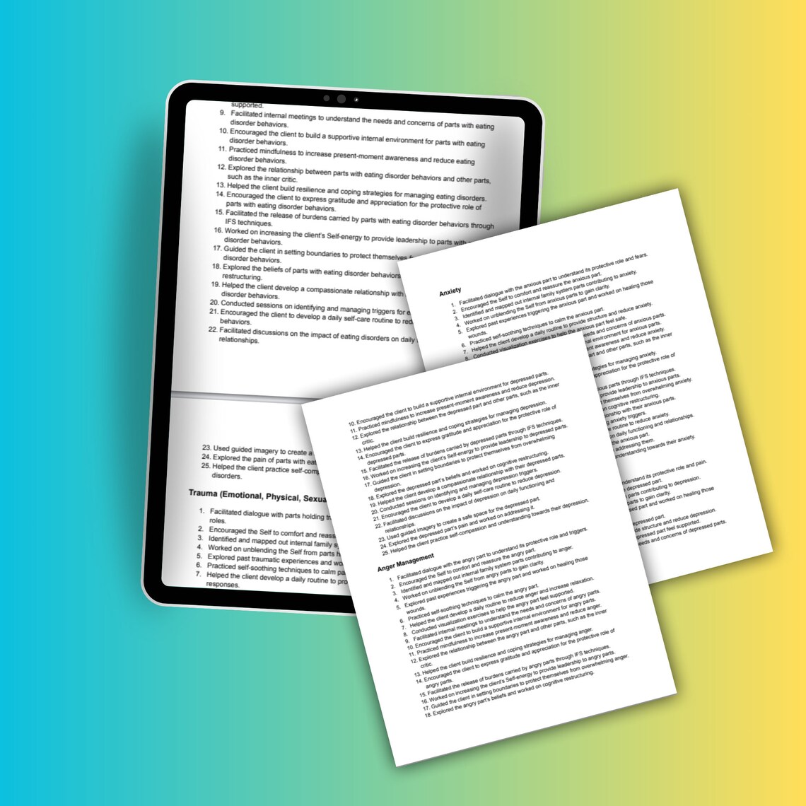 IFS Therapy Progress Note Statements Therapist Progress Notes IFS Notes ...