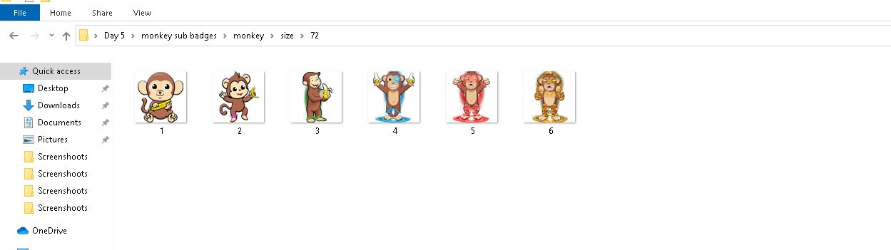 Monkey Twitch Sub Badges / Monkey Twitch Emotes/ Monkey Badges for ...