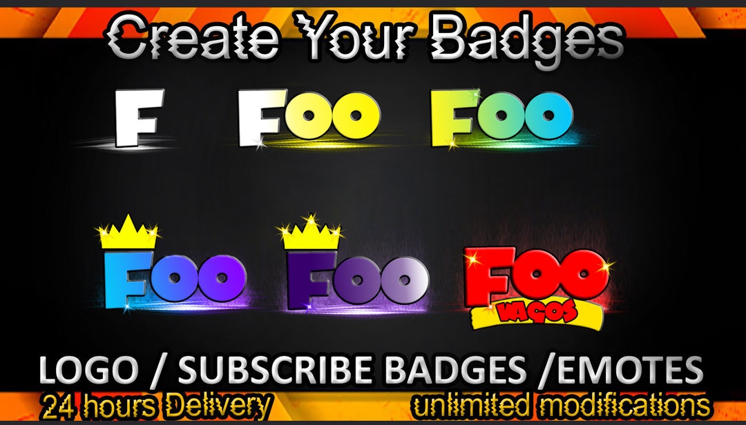 Foo Twitch Sub Badges / Foo Twitch Emotes/ Foo Badges for Streamers ...