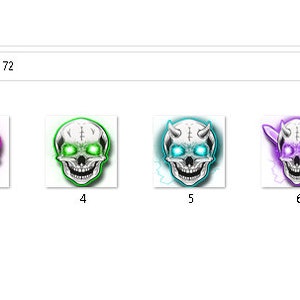 Skull Twitch Sub Badges / Skull Twitch Emotes/ Skull Badges for ...
