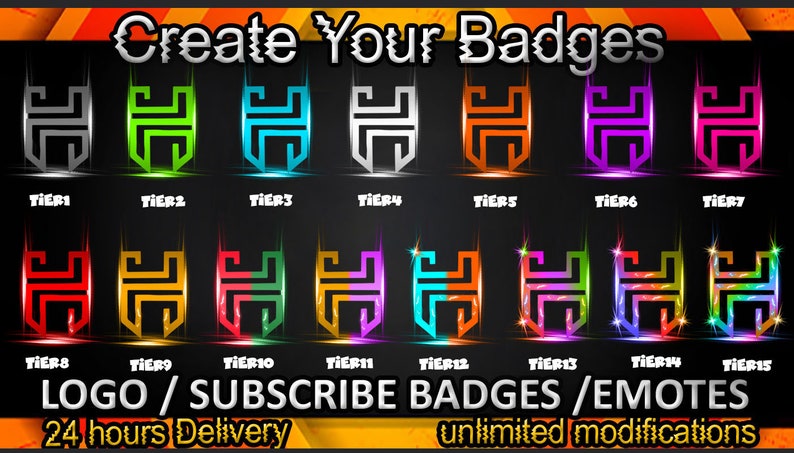 H Twitch Sub Badges / H Twitch Emotes/ H Badges for Streamers / H ...