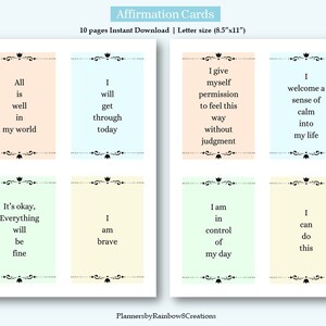 Affirmation Cards Digital, Vision Board Printables, Affirmation Cards ...