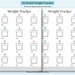 Weight Loss Tracker, Printable, Digital, Editable PDF, 12 Month Weight ...