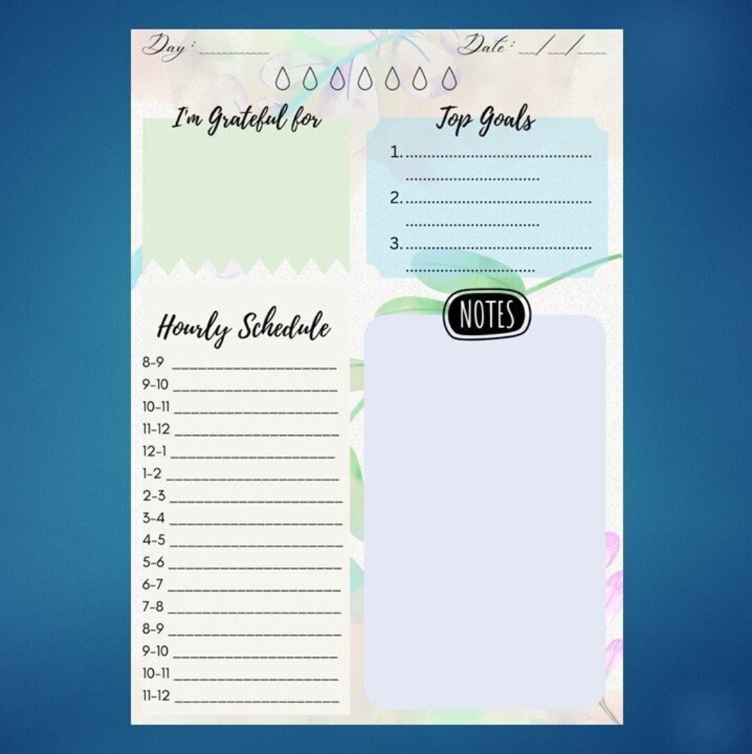 Daily Planner Printable, Aesthetic Planner, 2024 Planner, Weekly ...