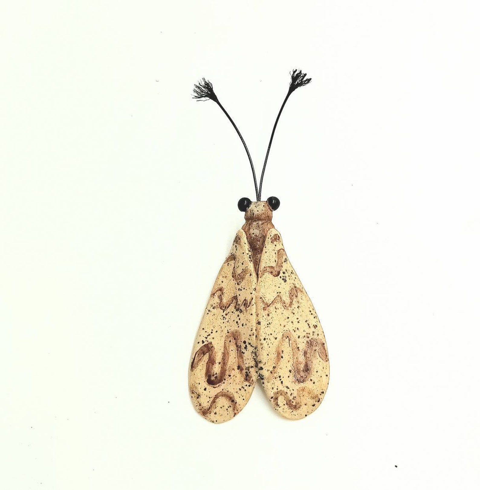 Ceramic Moth Wall Decoration Handmade - Etsy