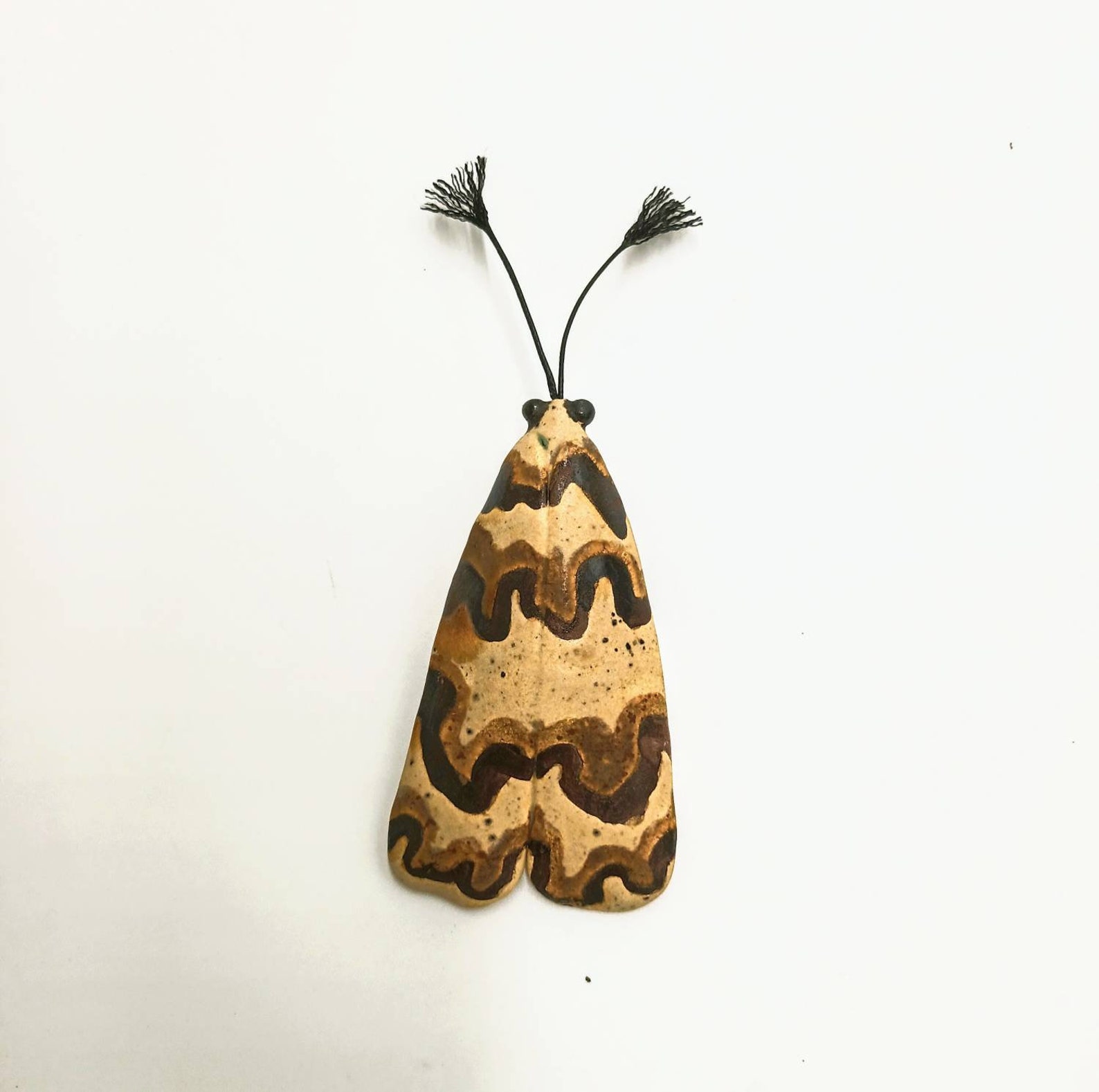 Ceramic Moth Wall Decoration Handmade - Etsy