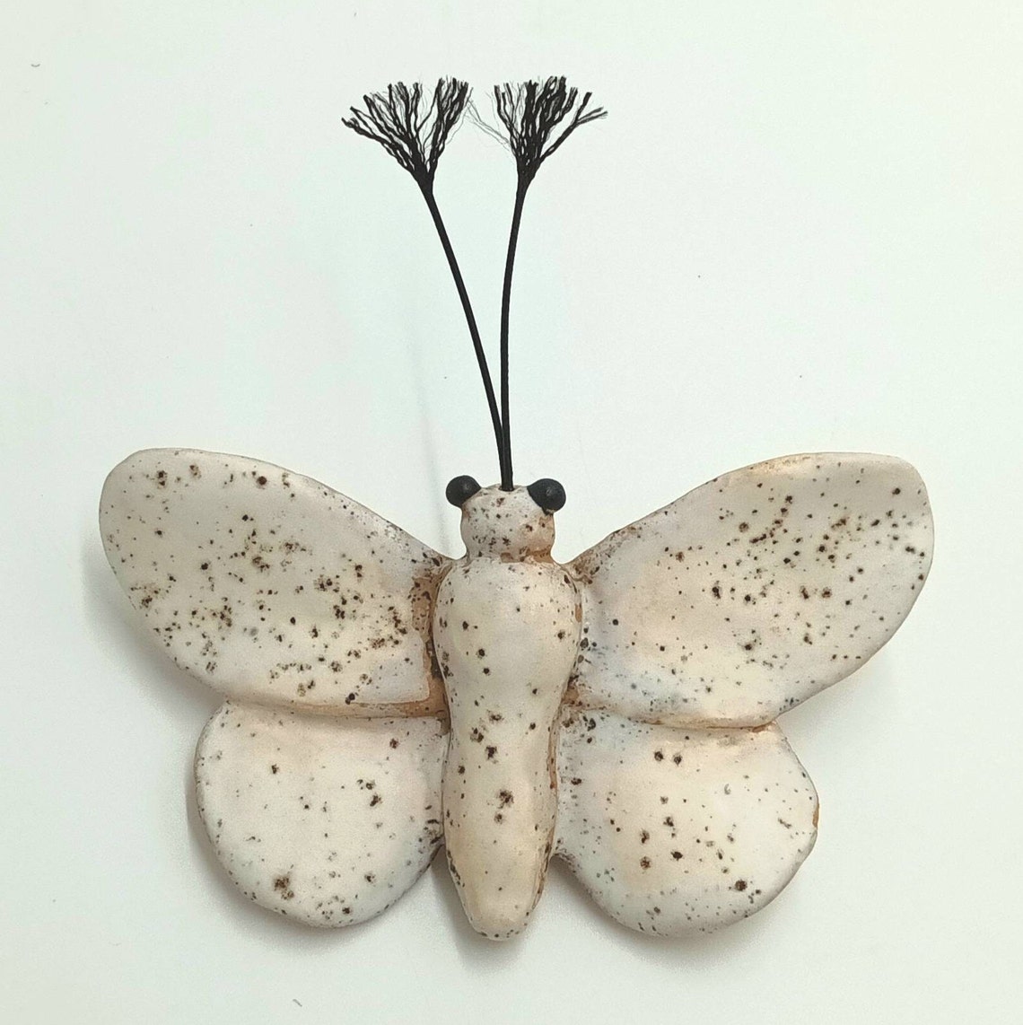 Ceramic Moth Wall Decoration Handmade - Etsy