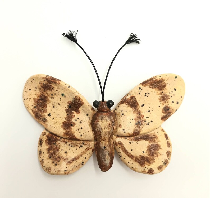 Ceramic Moth Wall Decoration Handmade - Etsy