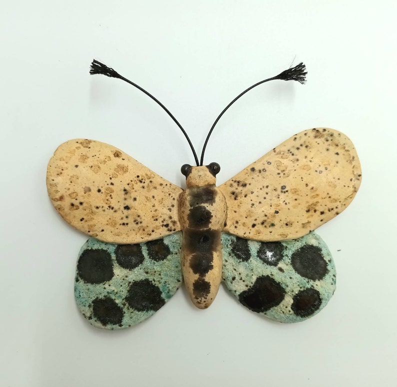Ceramic Moth Wall Decoration Handmade - Etsy
