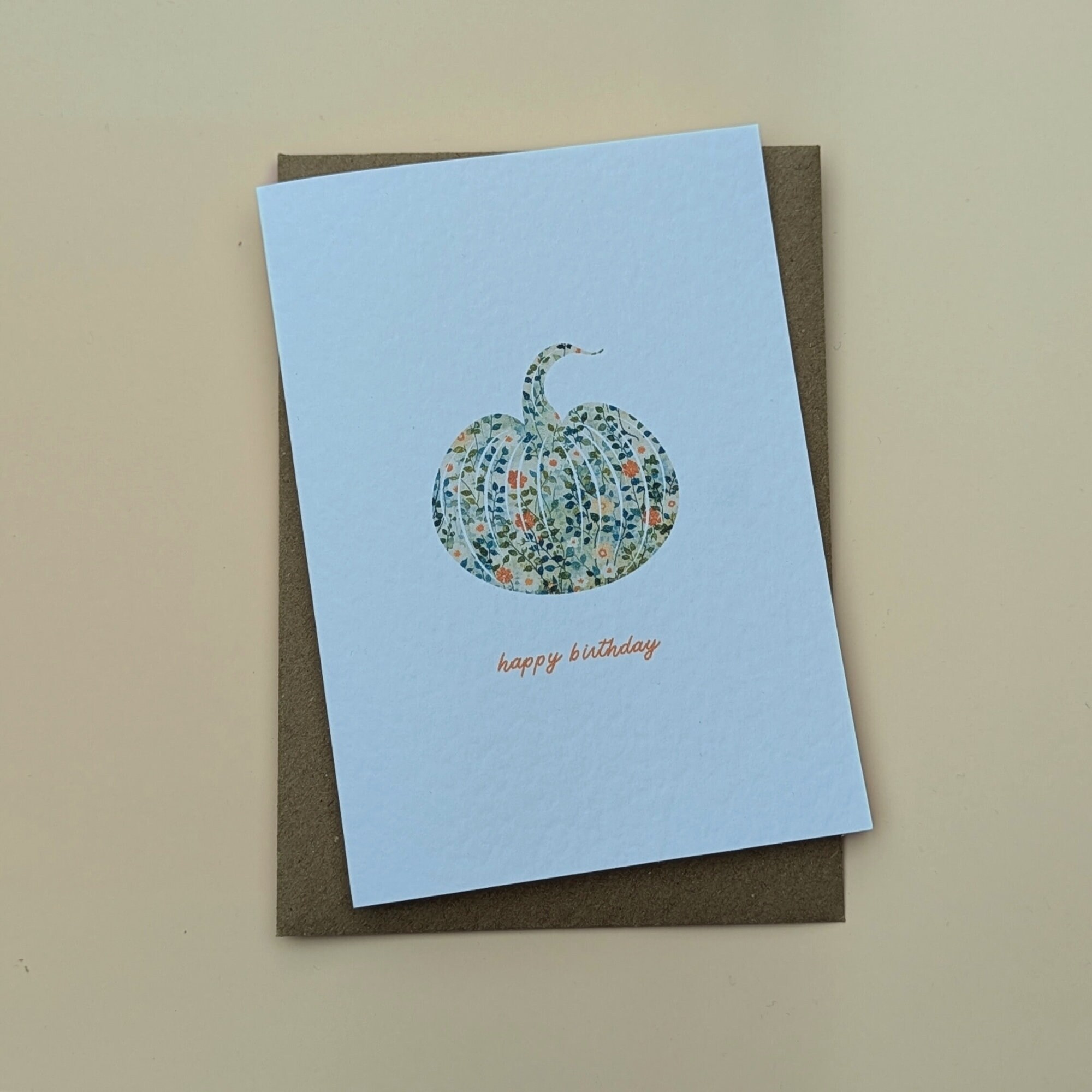 Pumpkin Birthday Card for Friend, Autumn Birthday Card, Pumpkin Happy ...