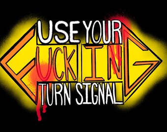 Turn Signal Sticker - Etsy