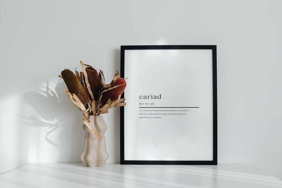 Cariad Poster (print at Home) - Etsy