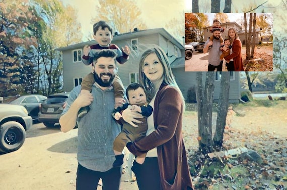 Digital Art Digital Drawing Family Art Anniversary Gift - Etsy