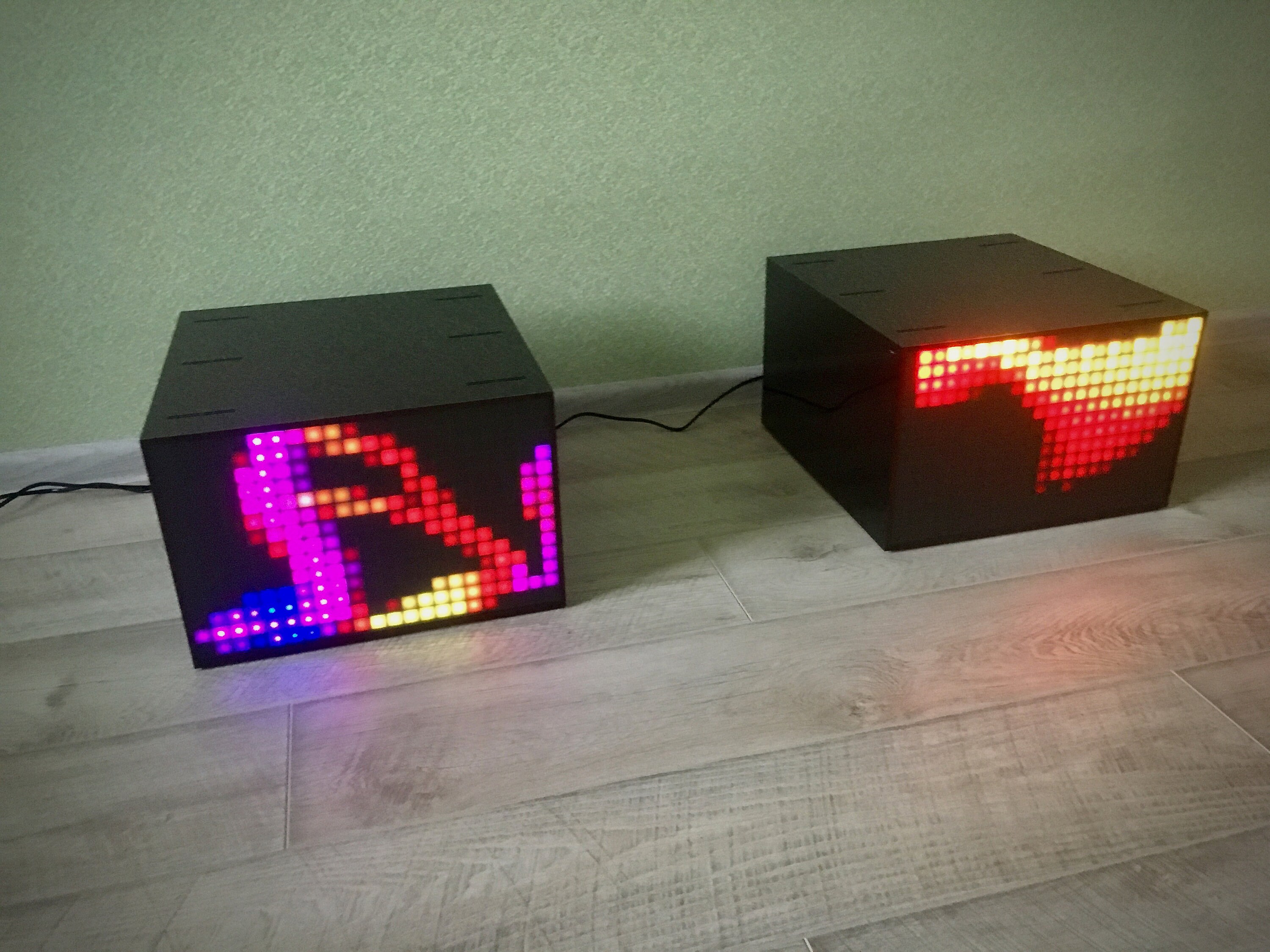 Home Theater Premium Speaker Stands Sound-reactive Led-cubes - Etsy