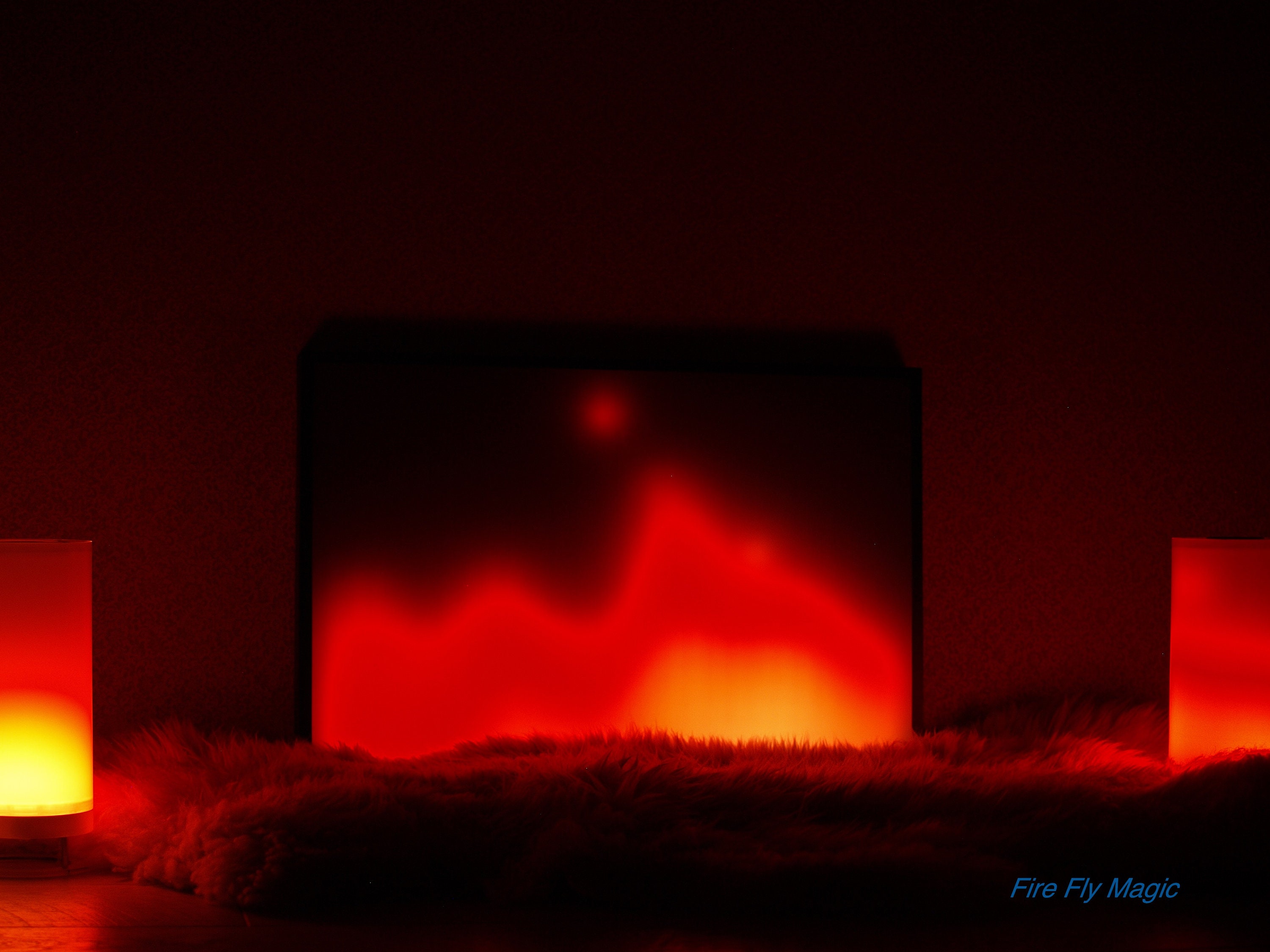 21 LED Fireplace & LED Panel With Amazing Live Animations - Etsy