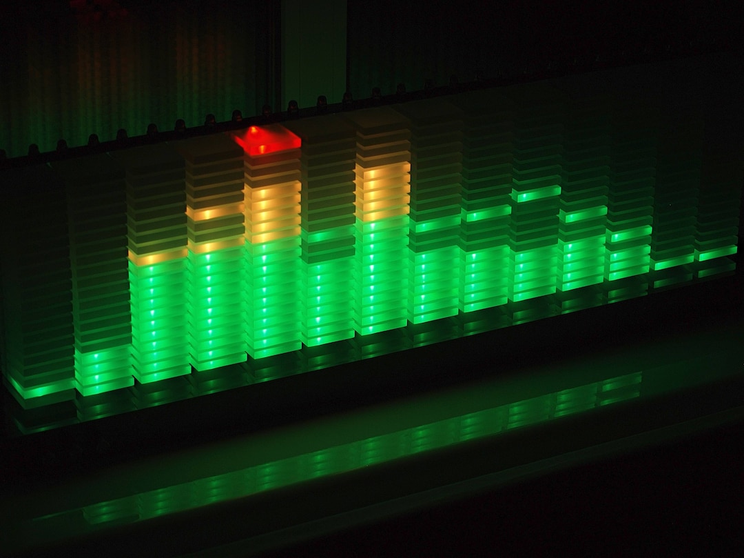 34" Home Theater Spectrum Analyzer: Sound-reactive 14-band RGB Display ...