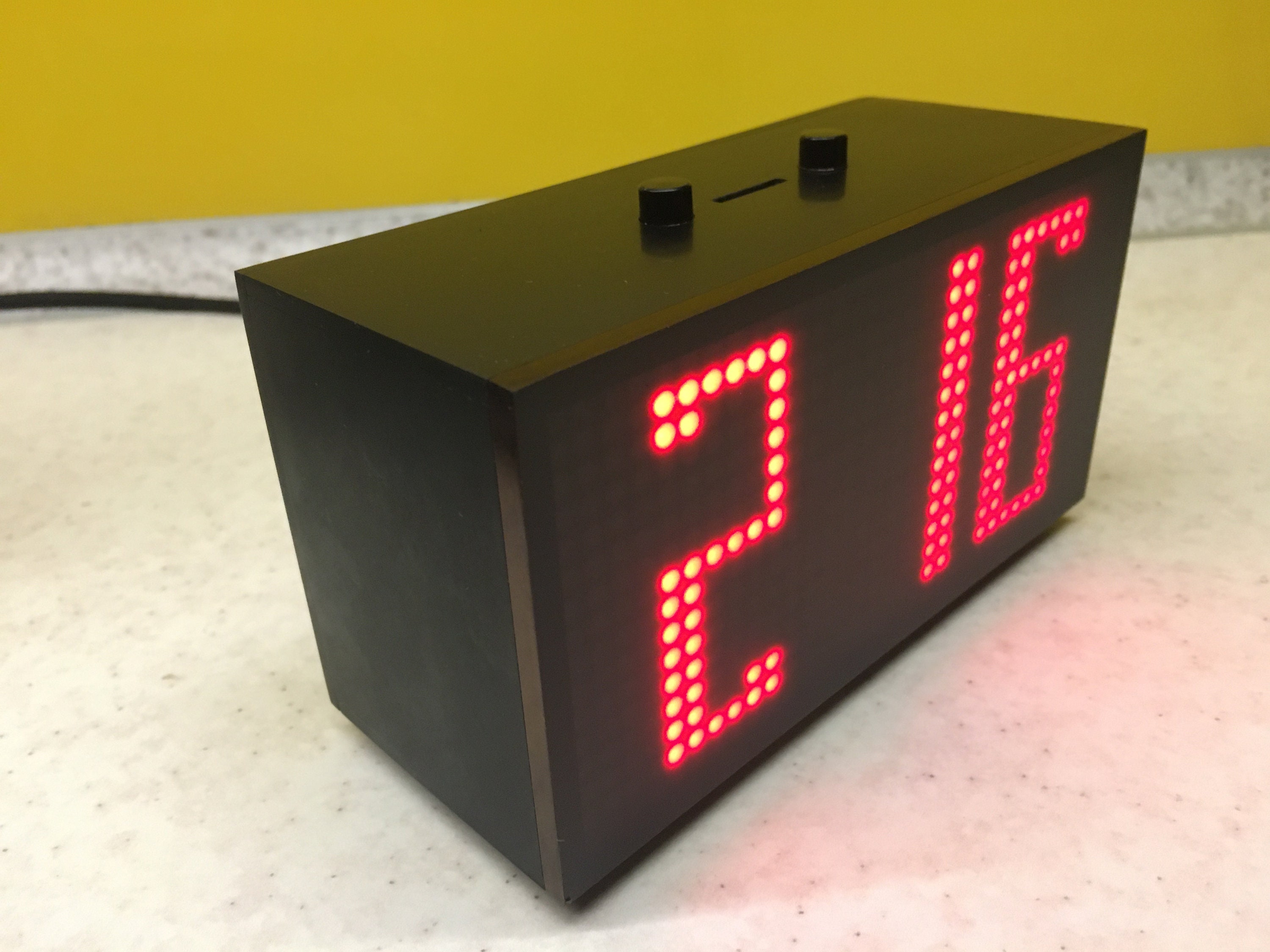 Wifi Smart LED Light Clock, Weather Station, and Running Line - Etsy