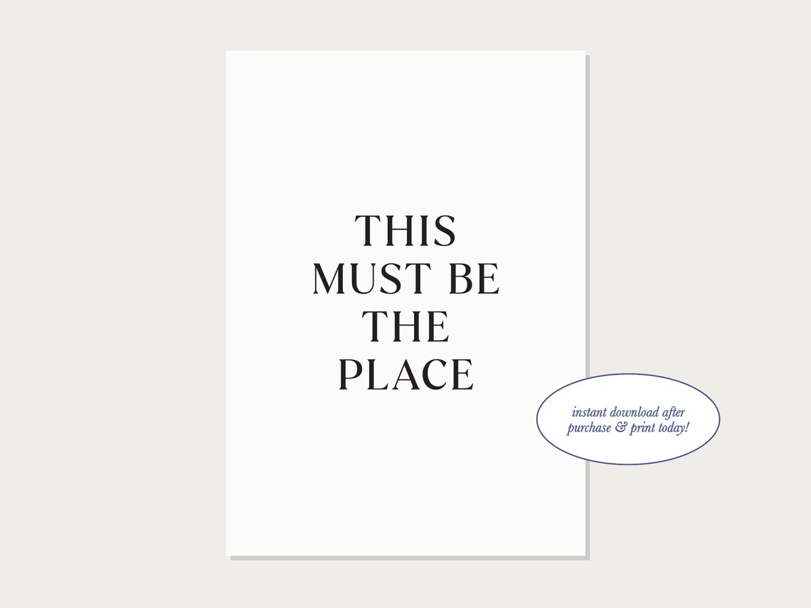 Printable Poster Digital Download Artwork Wall Poster, Minimal Design ...