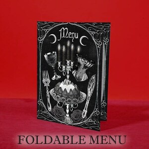Printable Gothic Menu, Halloween Writing Menu, Vampire Menu, Gothic ...