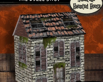 Dollhouse Miniature Halloween Haunted House Mini Scary Mansion Decor - Etsy