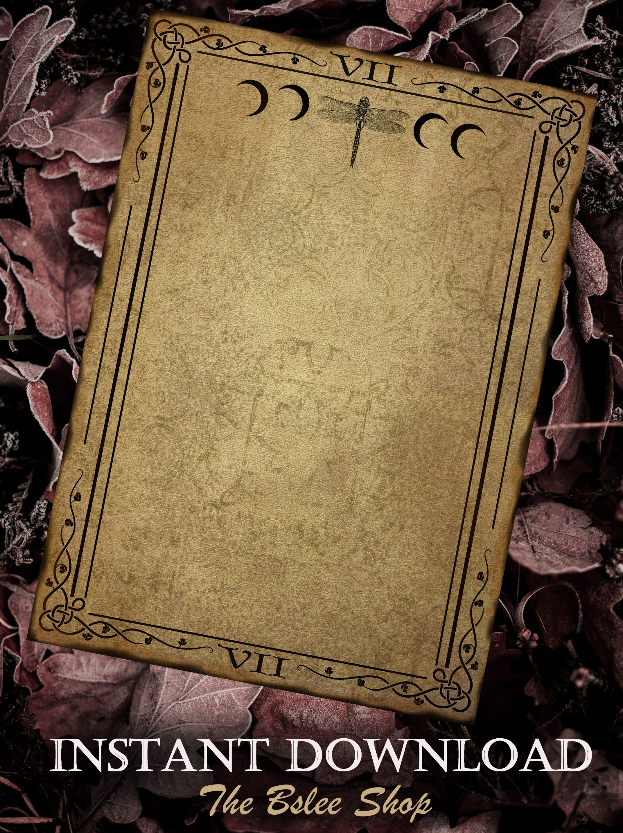 Printable Medieval Pages Antique Paper Celtic Mythology - Etsy