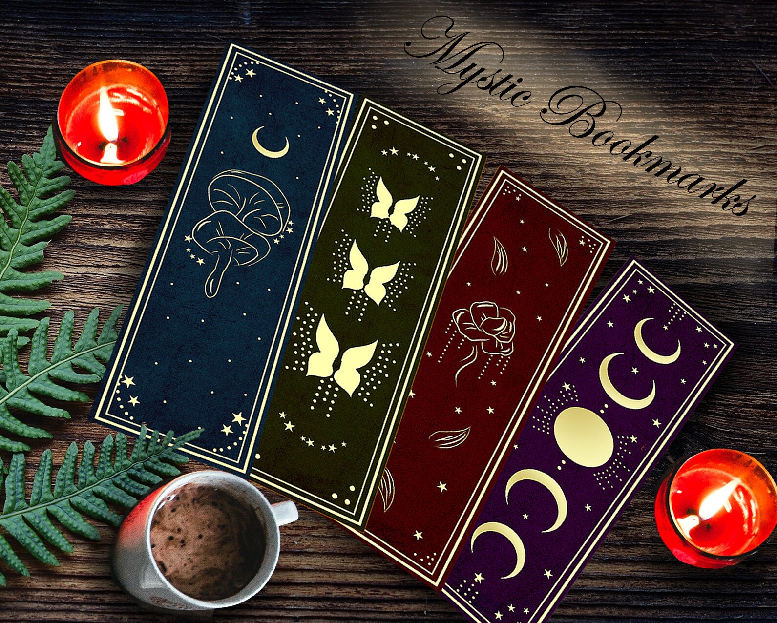 Hand Drawn Bookmarks by Bslee, Printable Mystic Bookmarks, Literary ...