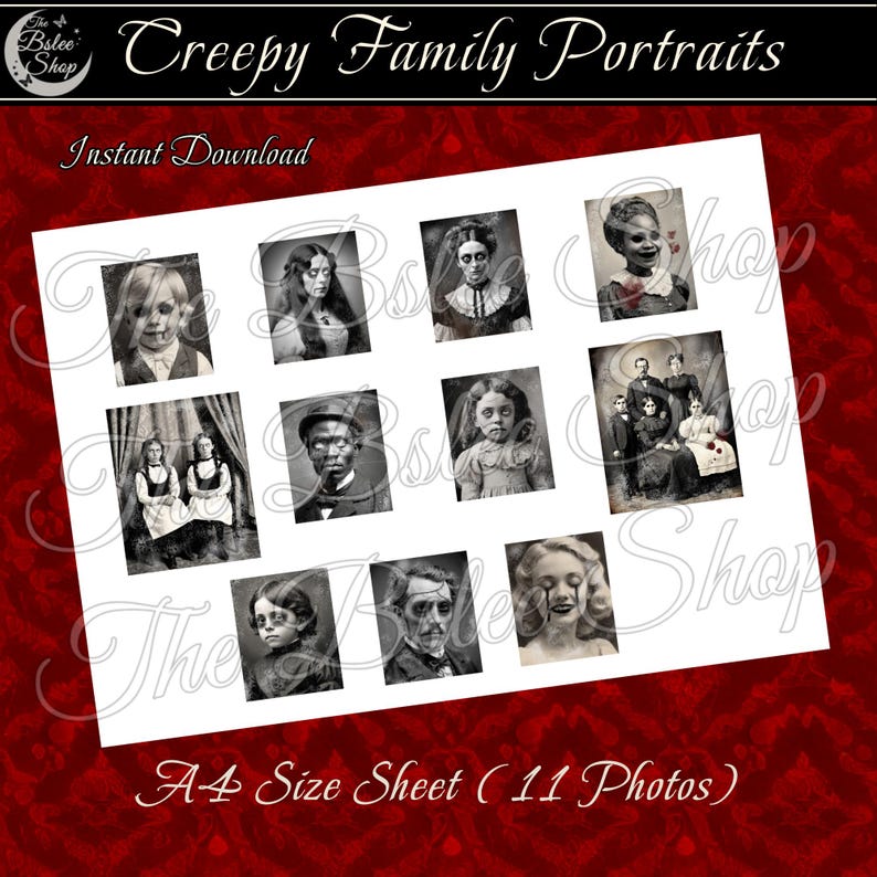 Victorian Creepy Family, Scary Halloween Portraits, Spooky Photos ...