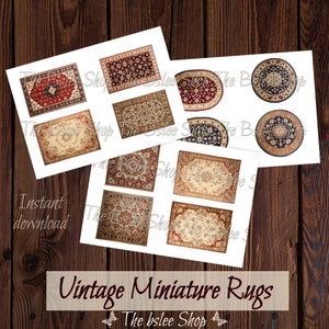 Dollhouse Miniature Rugs, Vintage Rugs, Old Carpet, Victorian Rug ...