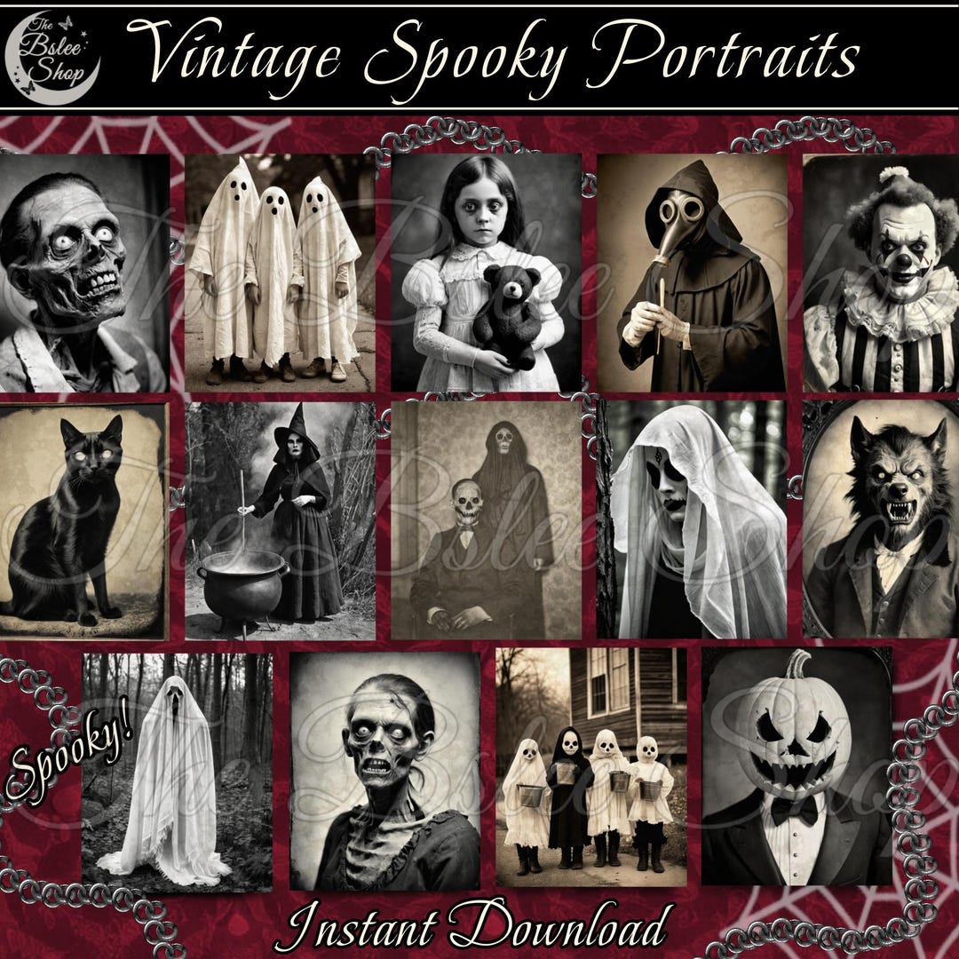 Creepy Victorian Portraits: Gothic Horror Images (digital Download) - Etsy