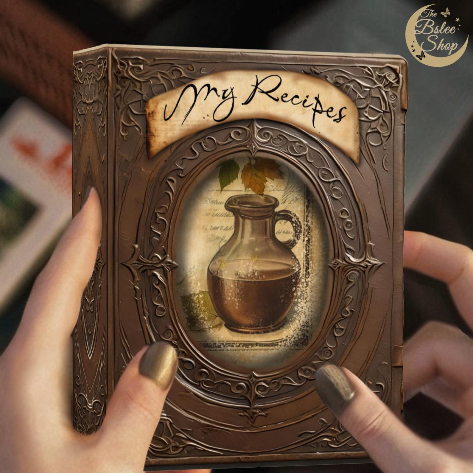 Rustic Witch Potion Recipe Book, Printable Medieval Cookbook (digital ...