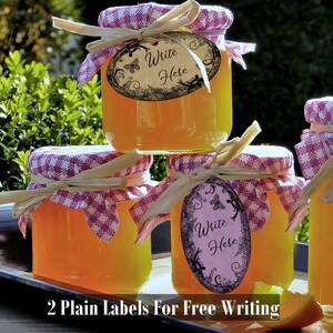 Floral Vintage Labels, Printable Kitchen Ephemera, Gothic Labels ...