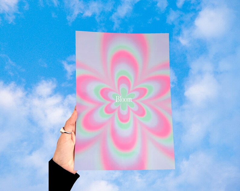 Blurry Y2K Trippy Printable Wall Art 70's Psychedelic - Etsy