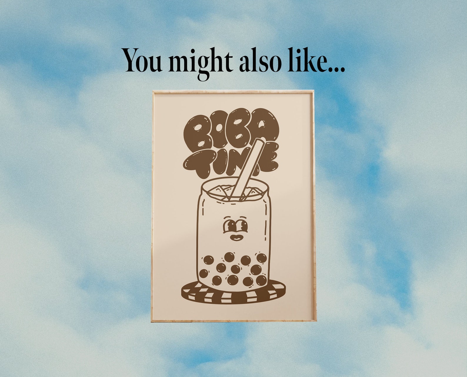 Boba Coffee Colorful Printable Wall Decor | Bubble Tea Drink Poster ...